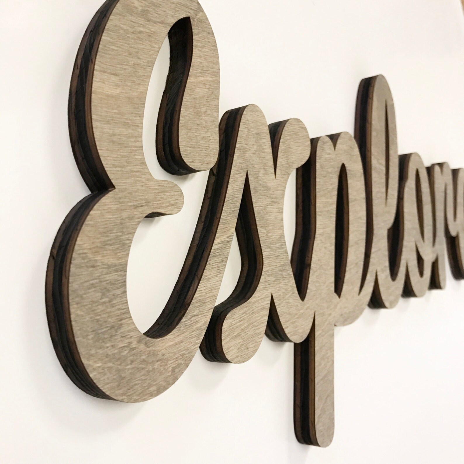 Explore Wood MDF Word Cutout Laser Cut Word Explore Travel - Etsy