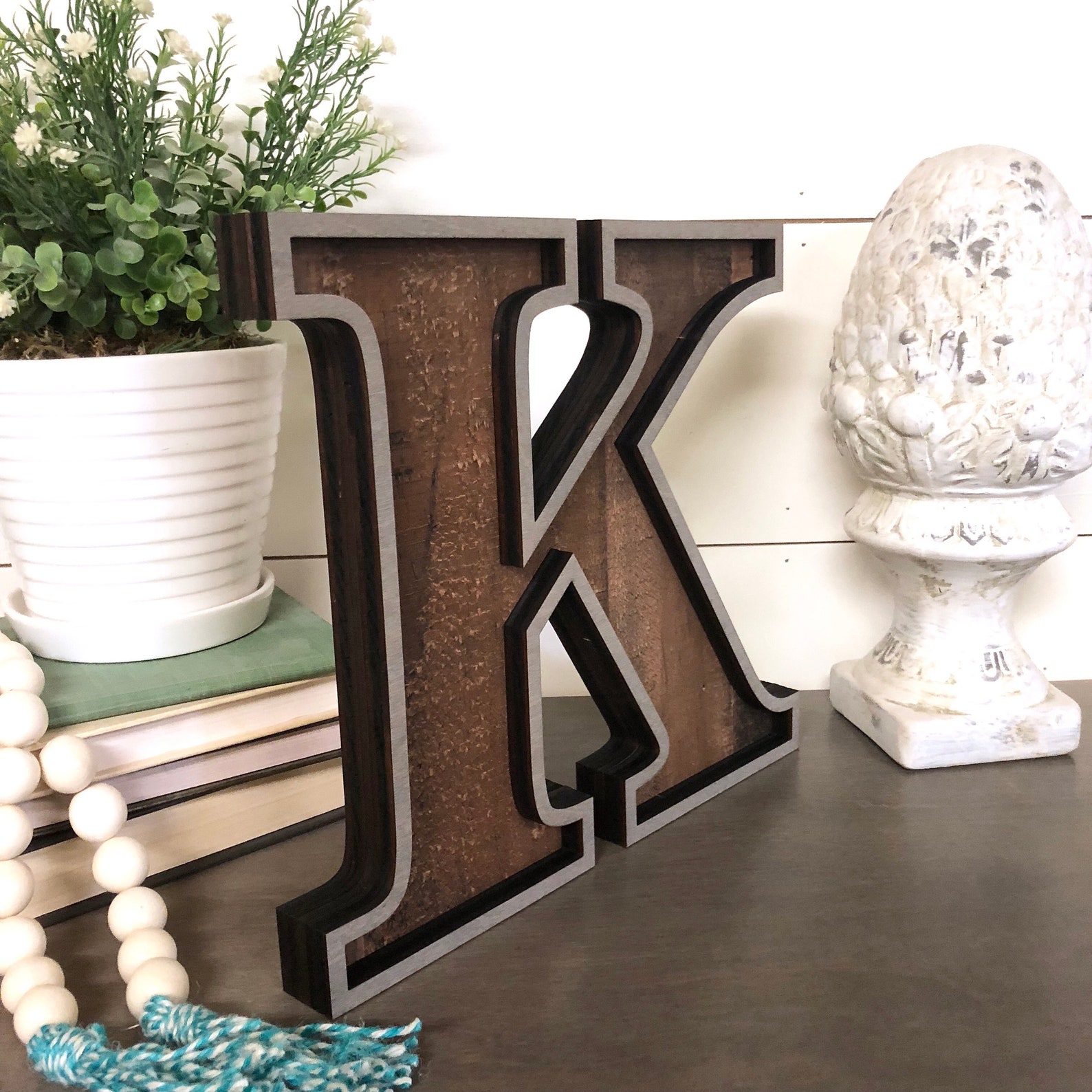 Reclaimed Wood Letter Cutout Laser Cut Wood Letter Sign - Etsy