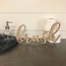 Wash and Brush Wood Word Cutout, Laser Cut Words, Bathroom Decor - Etsy