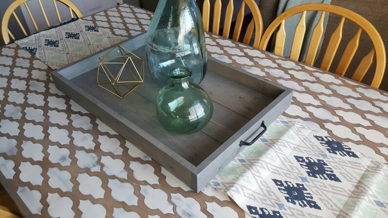 Rustic Wood Coffee Table Tray Home Decor Ottoman Tray | Etsy