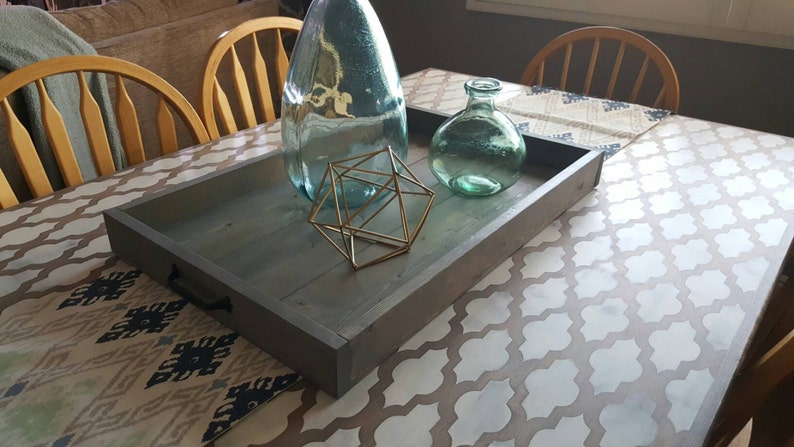 Rustic Wood Coffee Table Tray Home Decor Ottoman Tray | Etsy