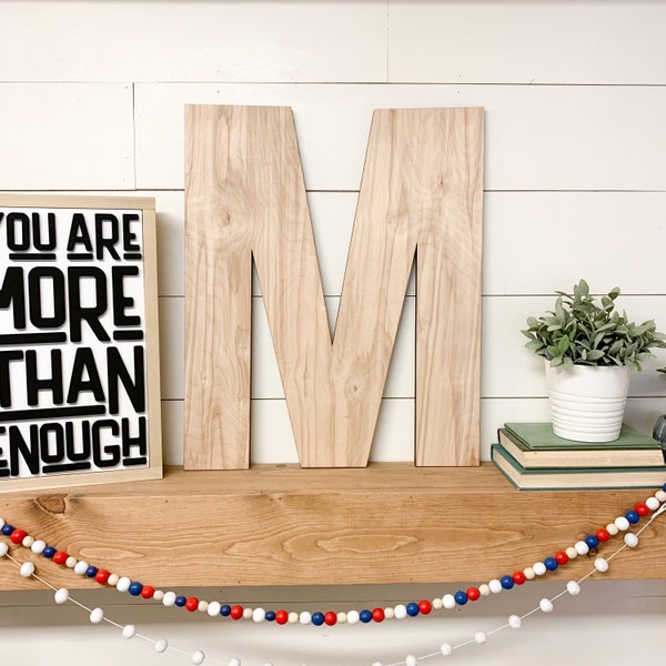 Large Wooden Letters - Etsy