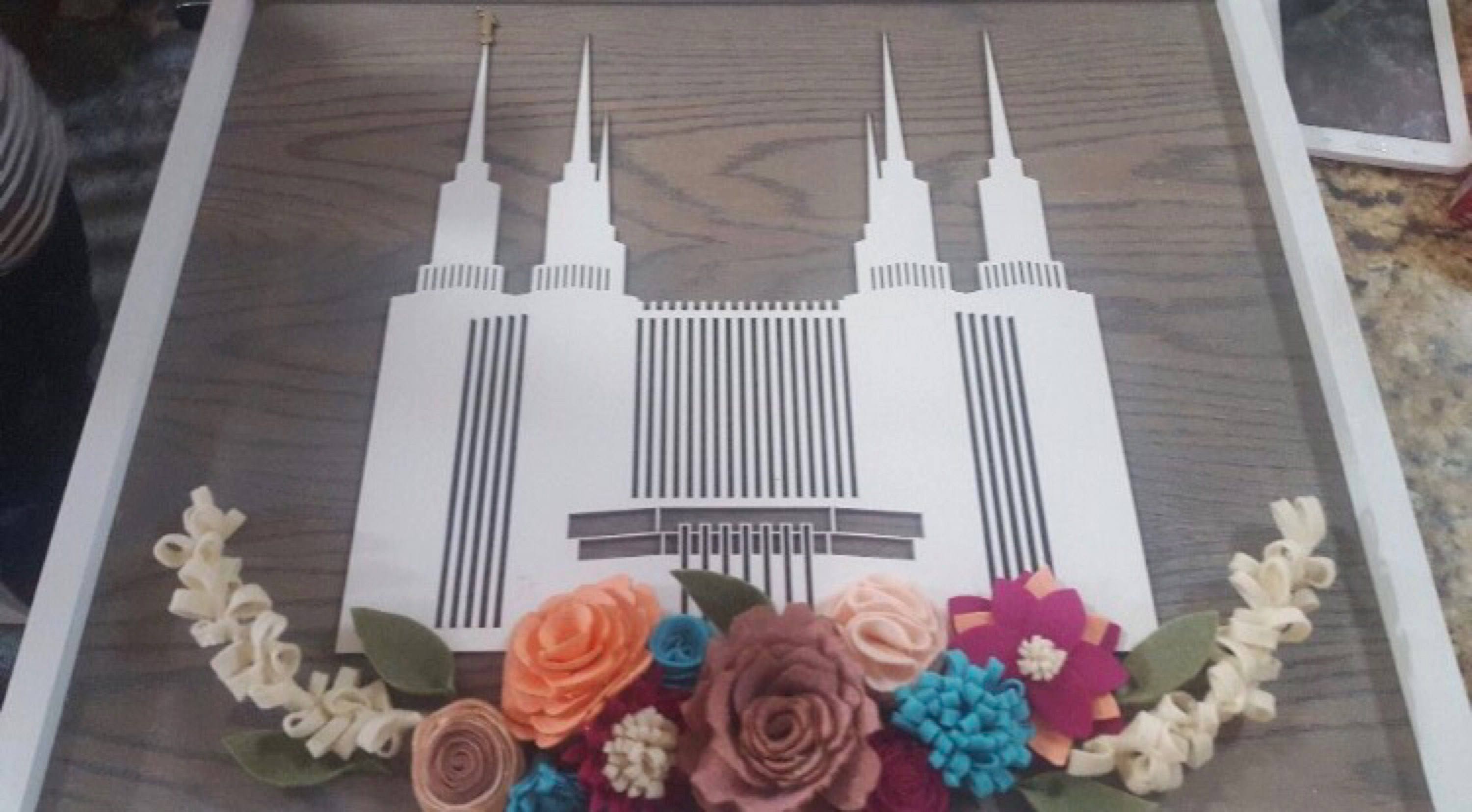 LDS Temple Cutout Wood Laser Cut Temple St. George and Salt - Etsy.de