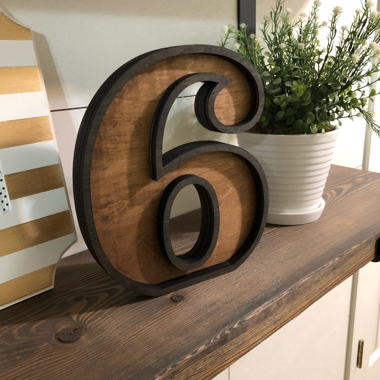 Wooden Marquee Number Cutout Laser Cut Wood Number Sign | Etsy