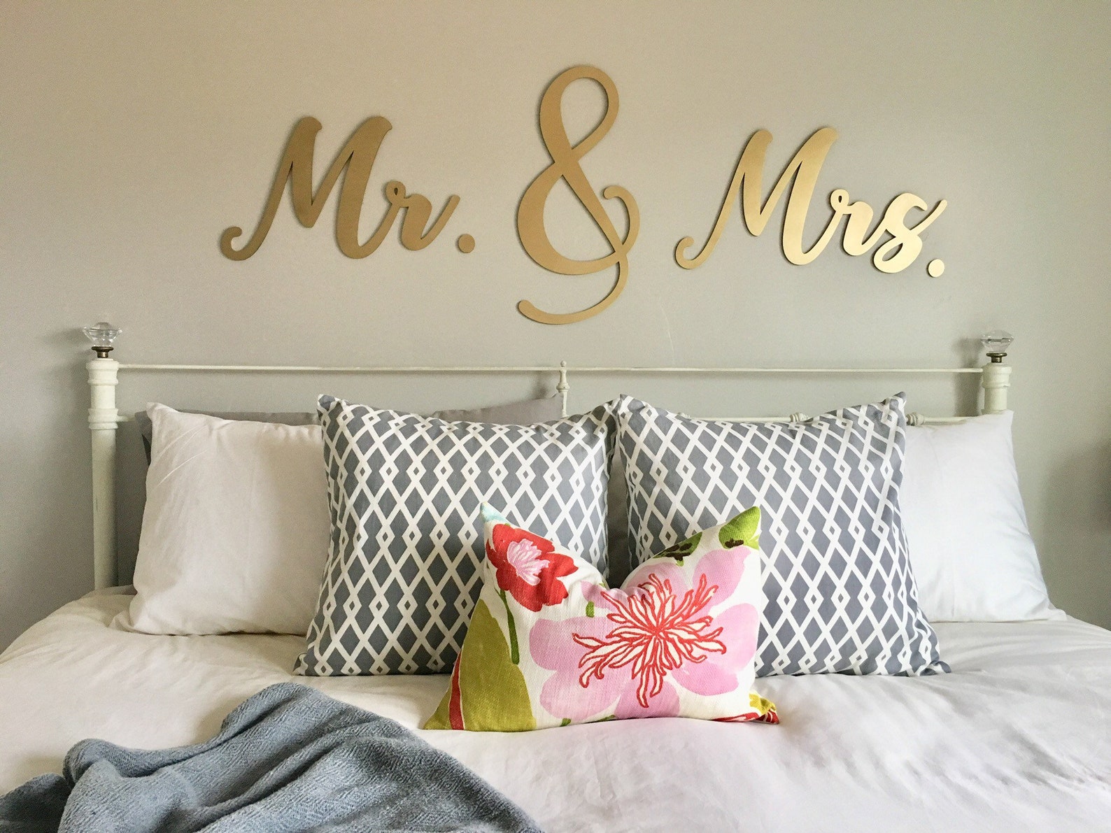Mr. & Mrs. Sign Laser Cut Words Wood Sign | Etsy