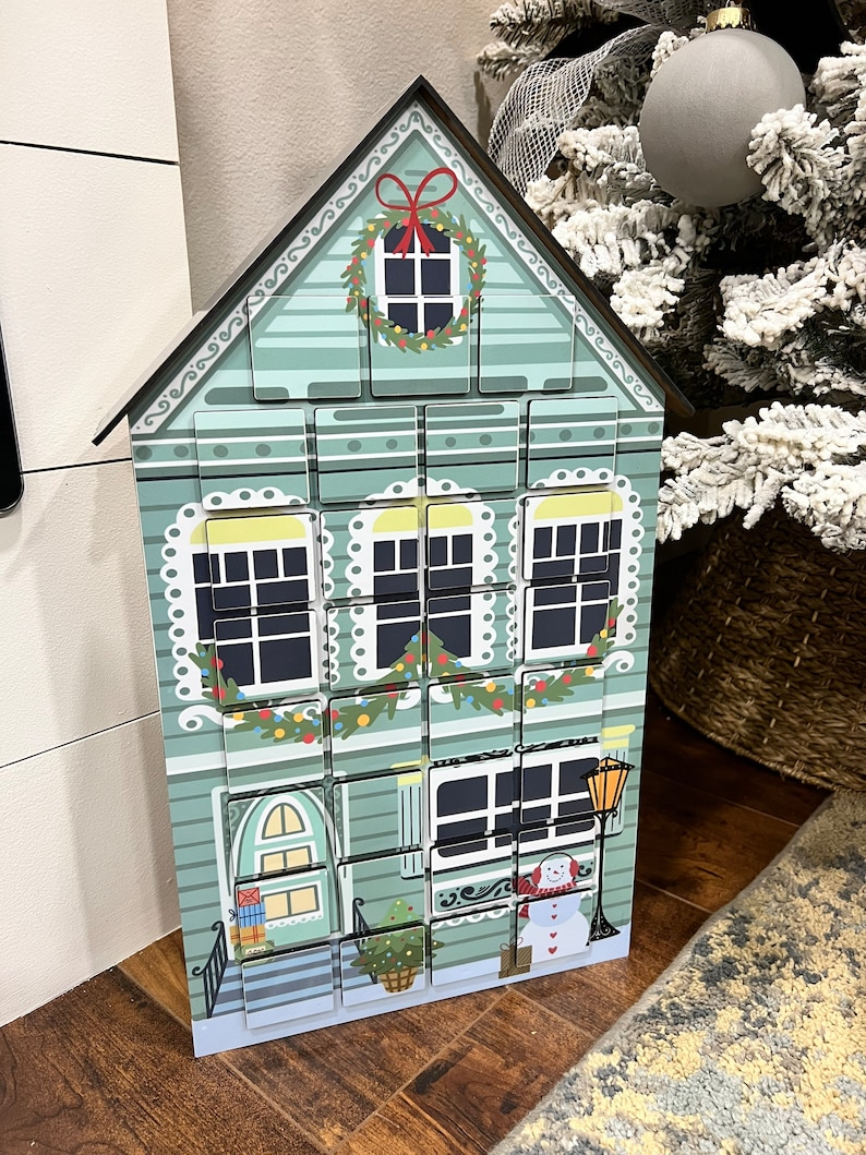 Christmas Advent Calendar House Wooden Advent Boxes - Etsy
