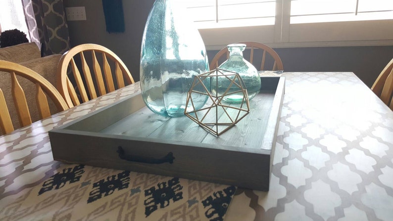 Rustic Wood Coffee Table Tray Home Decor Ottoman Tray | Etsy