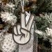 Set of 4 Hand Sign Christmas Tree Ornaments Christmas Gift - Etsy