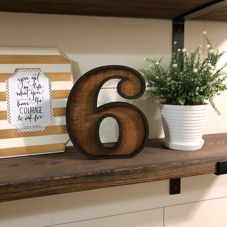 Wooden Marquee Number Cutout Laser Cut Wood Number Sign - Etsy