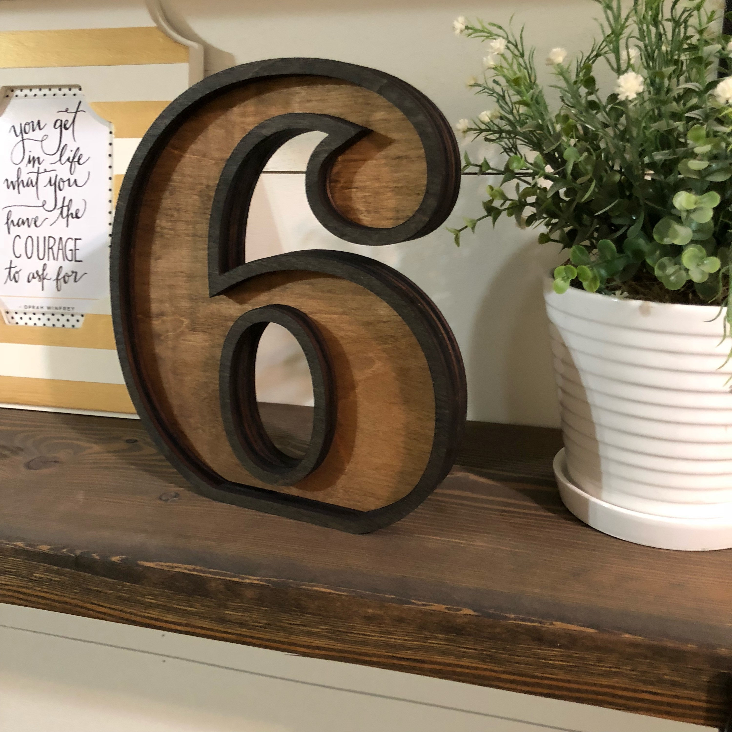 Wooden Marquee Number Cutout Laser Cut Wood Number Sign | Etsy