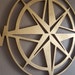 Wood Compass Cutout Wooden Compass Large Gold Compass 3d - Etsy