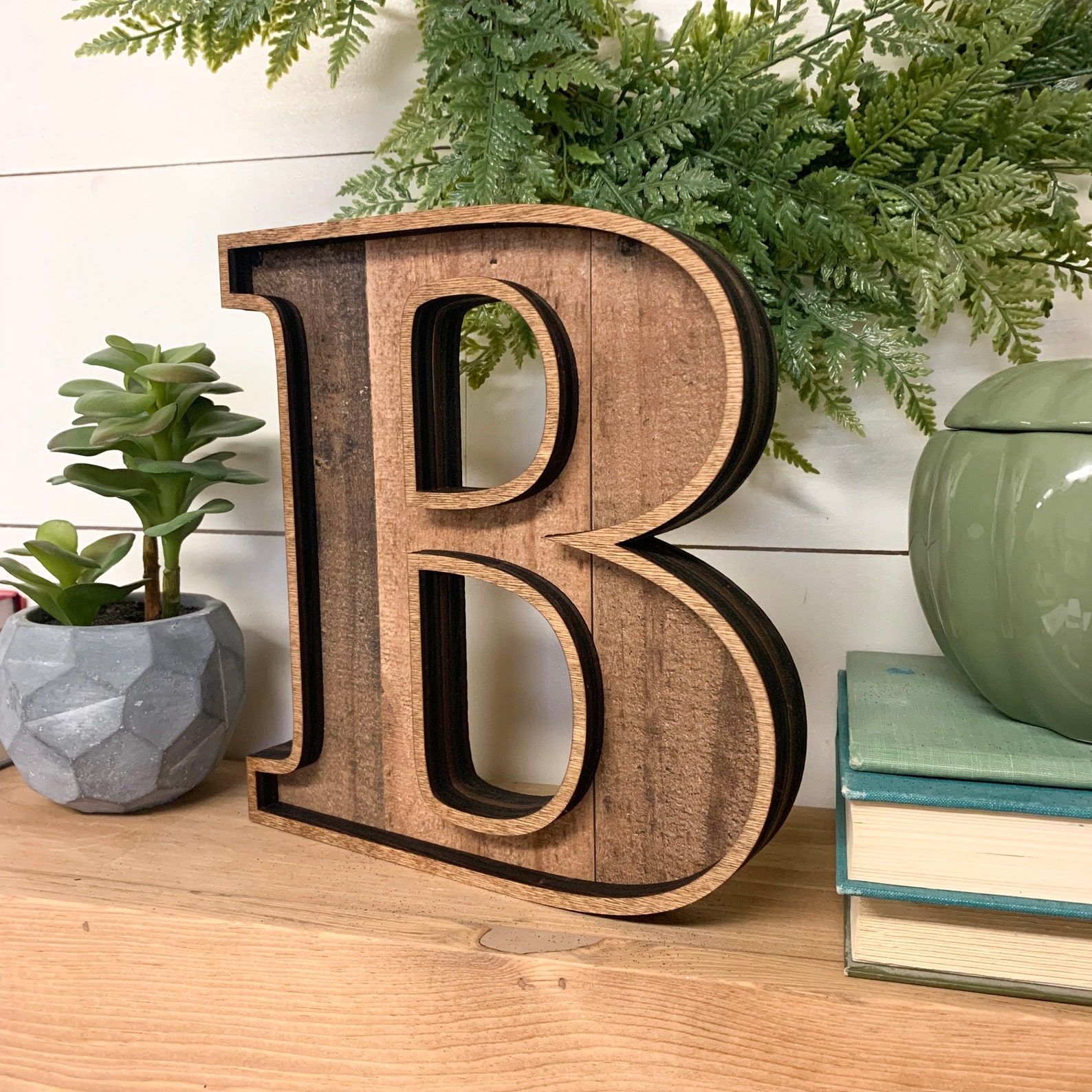 Reclaimed Wood Letter Cutout Laser Cut Wood Letter Sign - Etsy