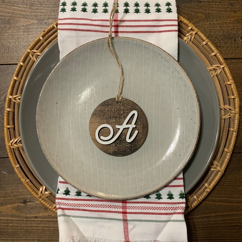 Custom Stocking Letter Tags Christmas Tree Ornament Word | Etsy