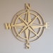 Wood Compass Cutout Wooden Compass Large Gold Compass 3d - Etsy