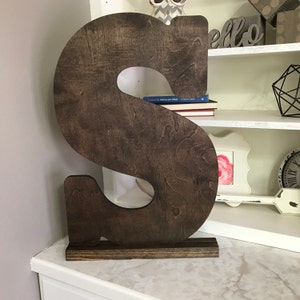 Choose Your Letter- Large Wooden Letter Cutout, 12"- 24" Tall Wood ...