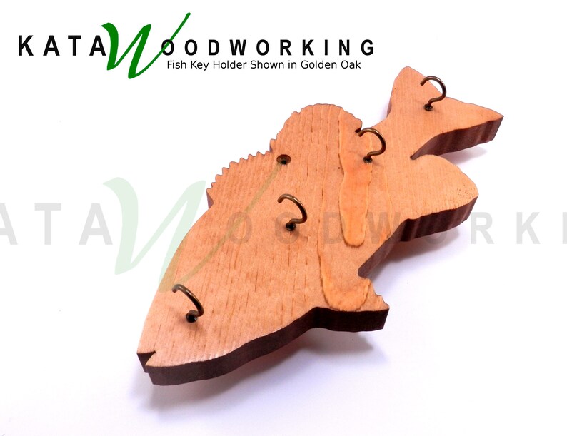Fish Shaped Key Holder for Wall Mounted Wood Key Rack Hanger - Etsy