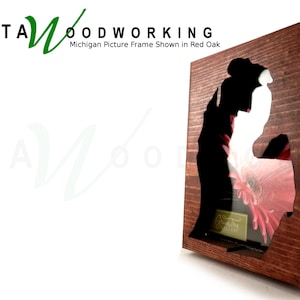 Michigan State Shaped Picture Frame - 5" X 7" - Spartan Wolverine Photo ...