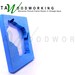 Wisconsin State Shaped Picture Frame - 5" X 7" - Wood Photo Holder ...