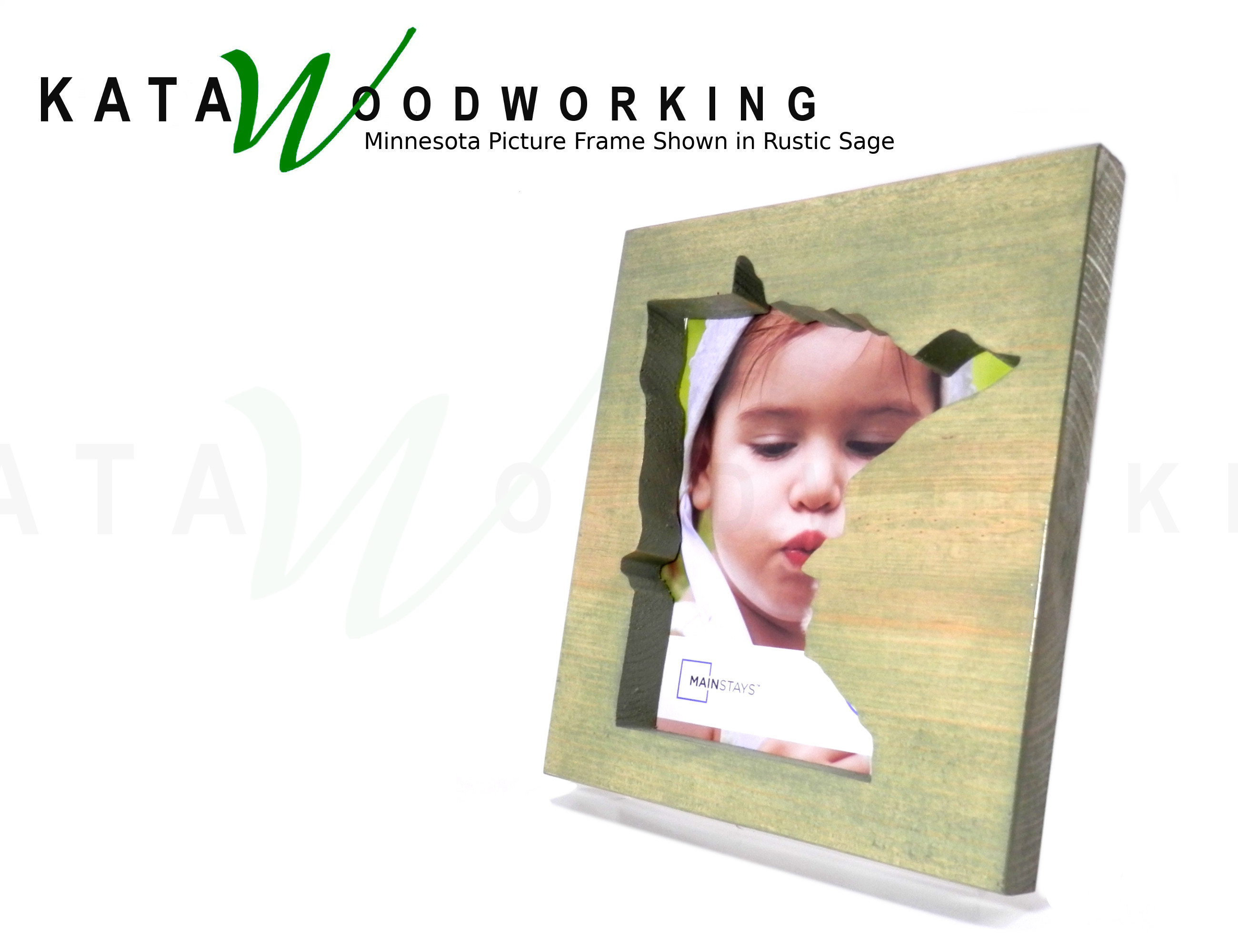 Minnesota State Shaped Picture Frame - Vikings Photo Frame - 5" X 7 ...