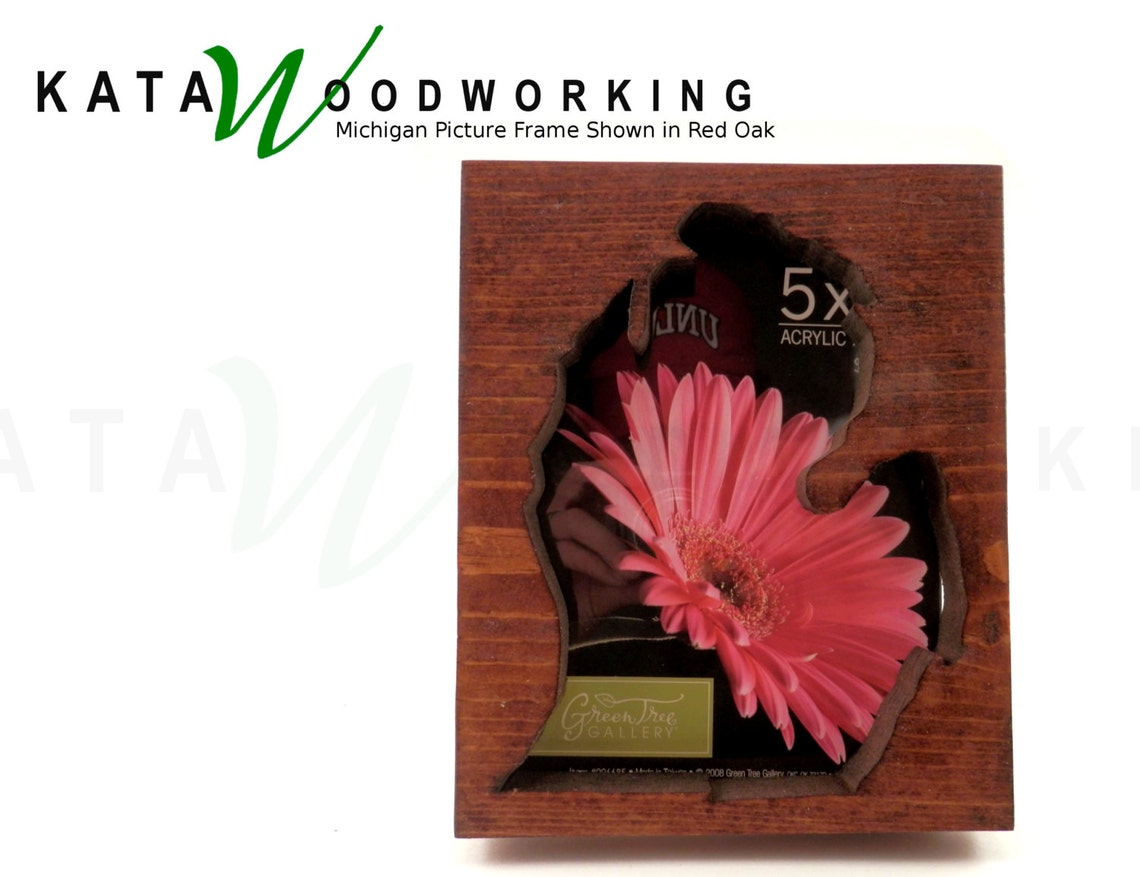 Michigan State Shaped Picture Frame 5 X 7 | Etsy