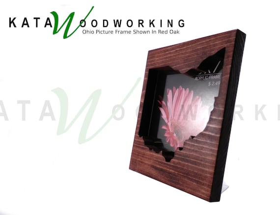 Ohio State Shaped Photo Picture Frame Buckeyes 5 X - Etsy