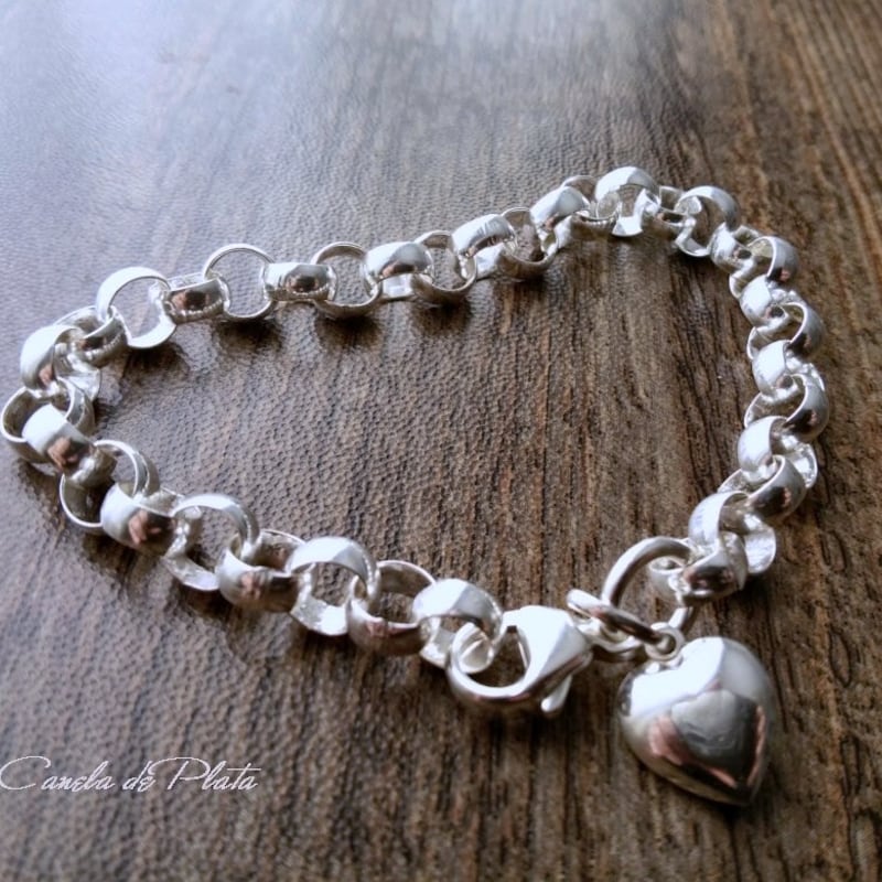 Sterling Silver Bracelets - Etsy