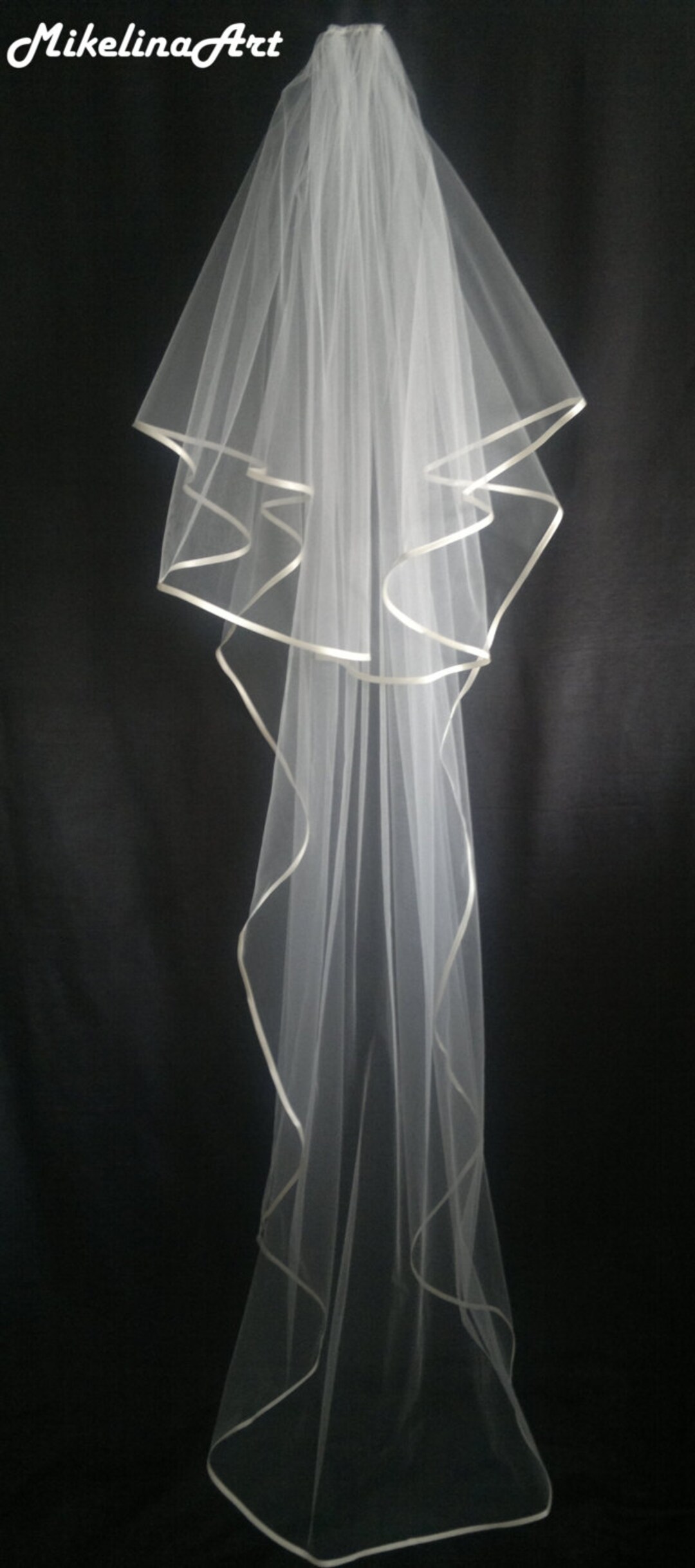 Ivory Wedding Veil, Two Layers - Etsy