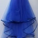 Royal Blue Wedding Veil, Three Layers, Royal Blue Satin Edging. - Etsy