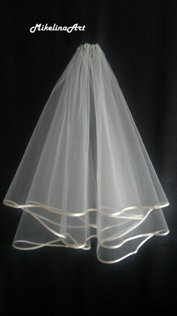 Ivory Wedding Veil Two Layers - Etsy