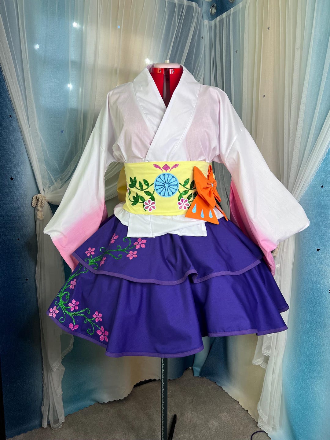Yuna Final Fantasy Kimono Dress Lolita Plus Size - Etsy