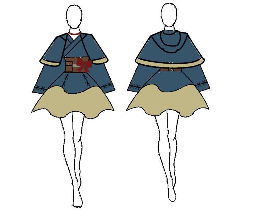 Marcellie Delicious Dungeon Cosplay Kimono Dress - Etsy