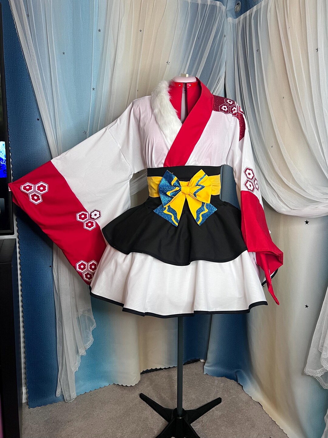 Inu Demon Dog Cosplay Kimono Dress Lolita Sesshomaru - Etsy