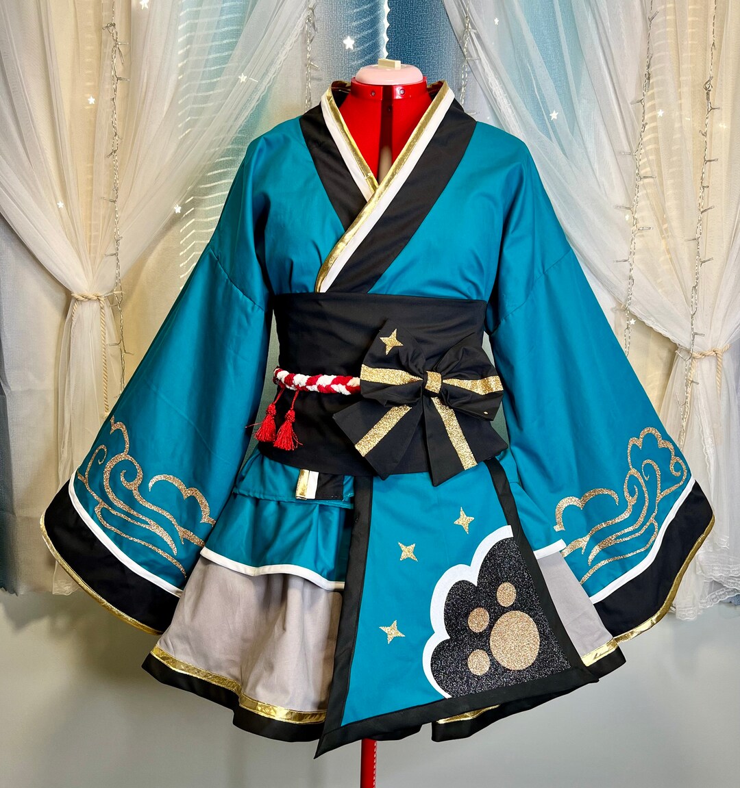 Gorou Ms Hina Cosplay Genshin Impact Kimono Dress Lolita - Etsy Australia