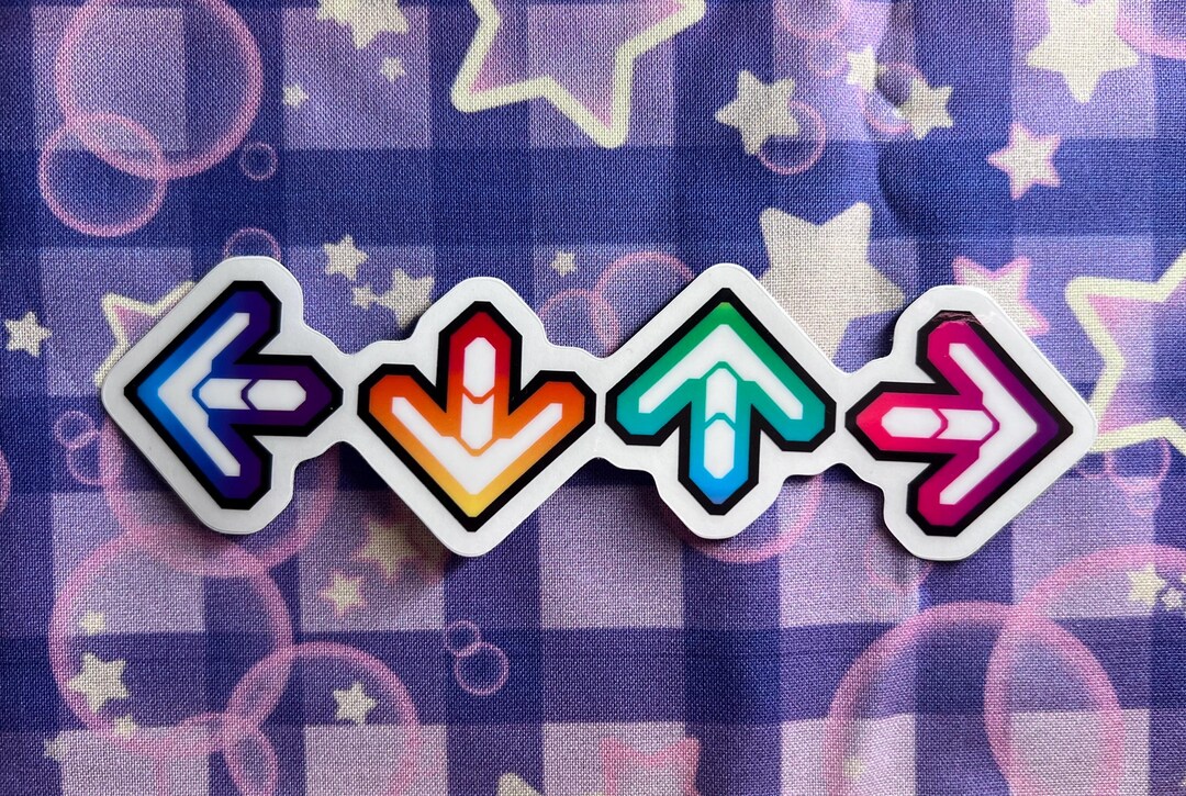 DDR Arrow Dance Game Sticker Waterproof Sunproof - Etsy
