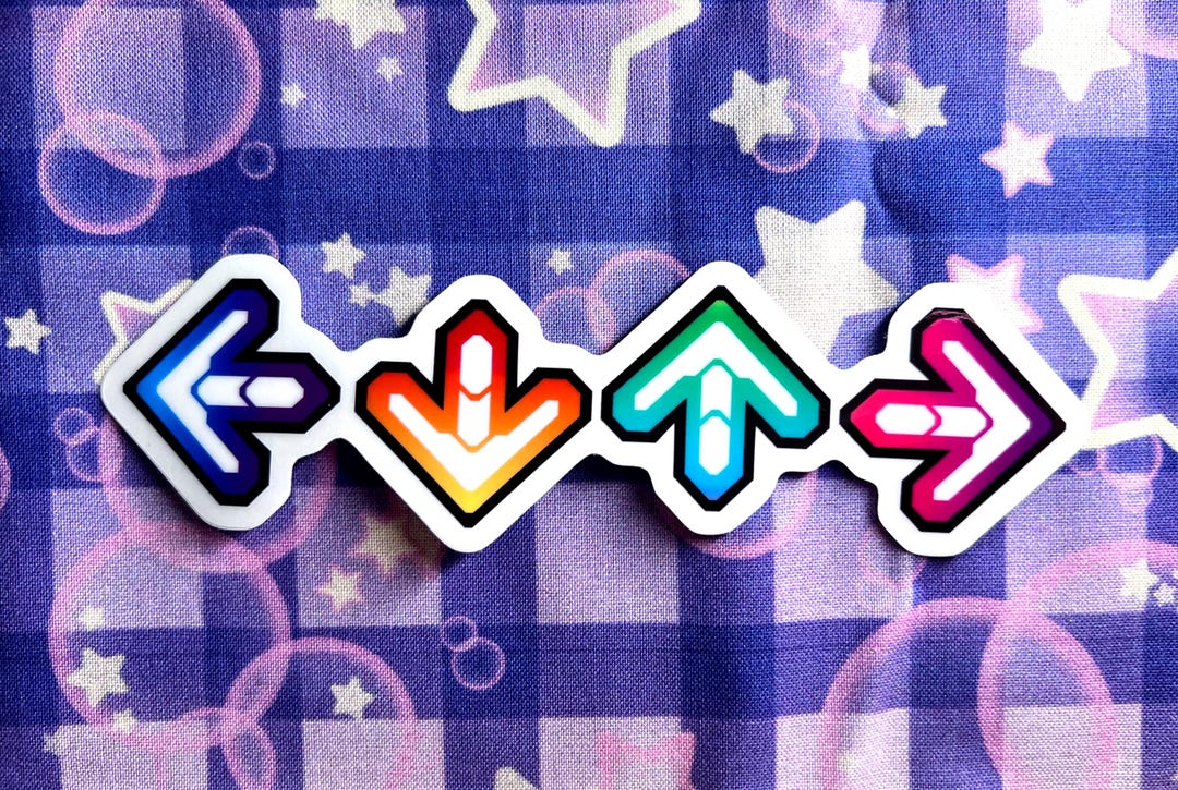 DDR Arrow Dance Game Sticker Waterproof Sunproof - Etsy