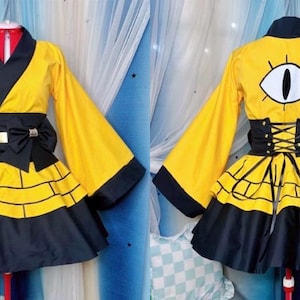 Gravity Falls Bill Cipher Cosplay Kimono Dress - Etsy