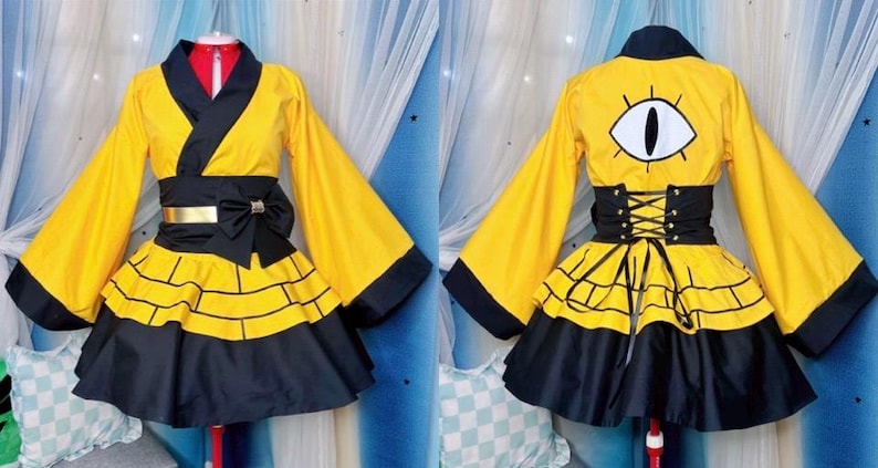 Gravity Falls Bill Cipher Cosplay Kimono Dress - Etsy