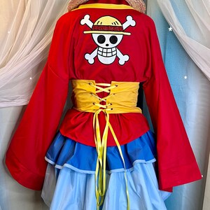 One Pirate King Straw Hat Luffy Kimono Cosplay Dress Piece Lolita - Etsy