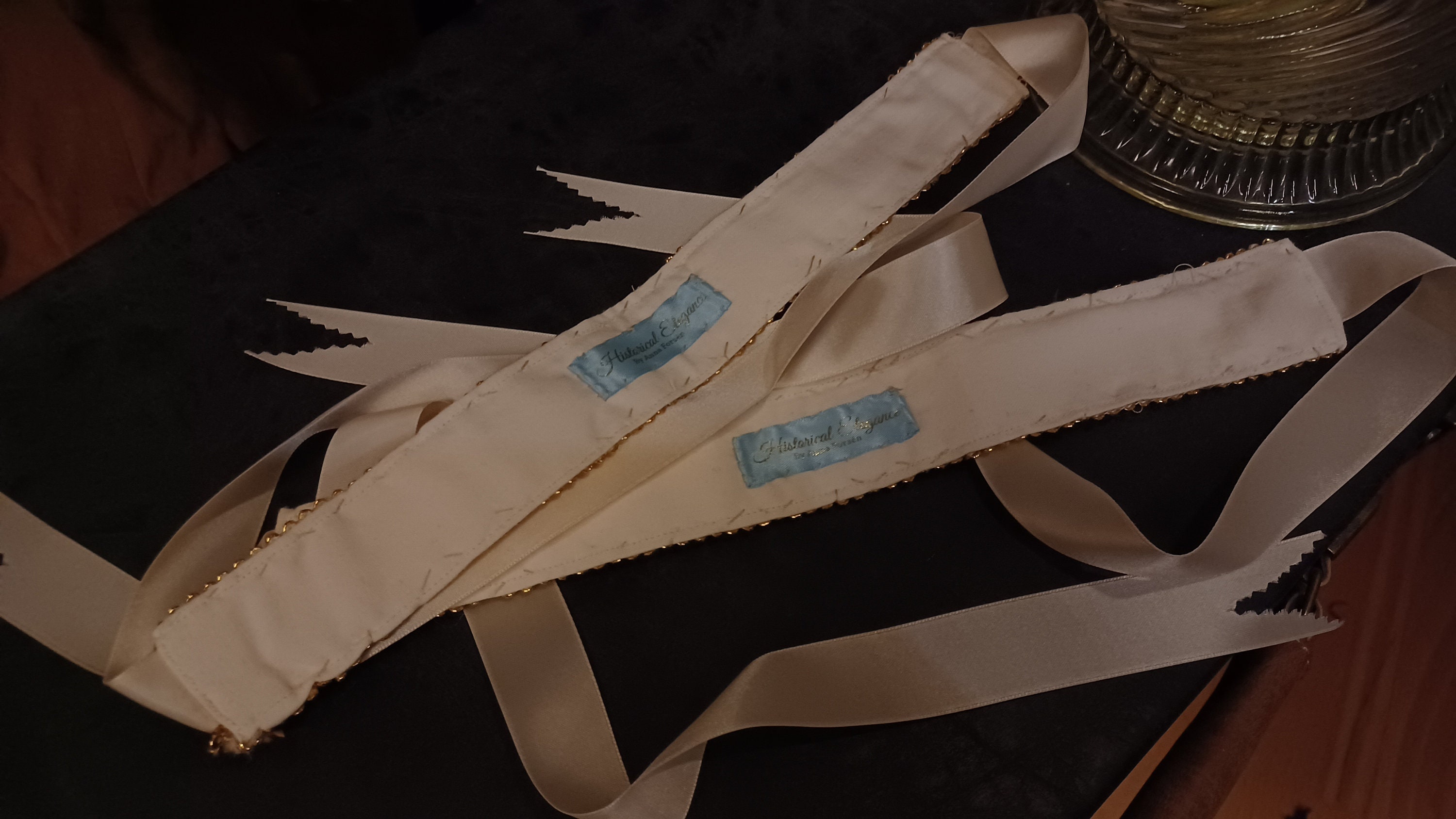 18th Century Style Garters angelica, Readymade One of a Kind Rococo ...