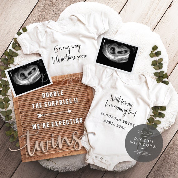 We Are Expecting Twins Announcements