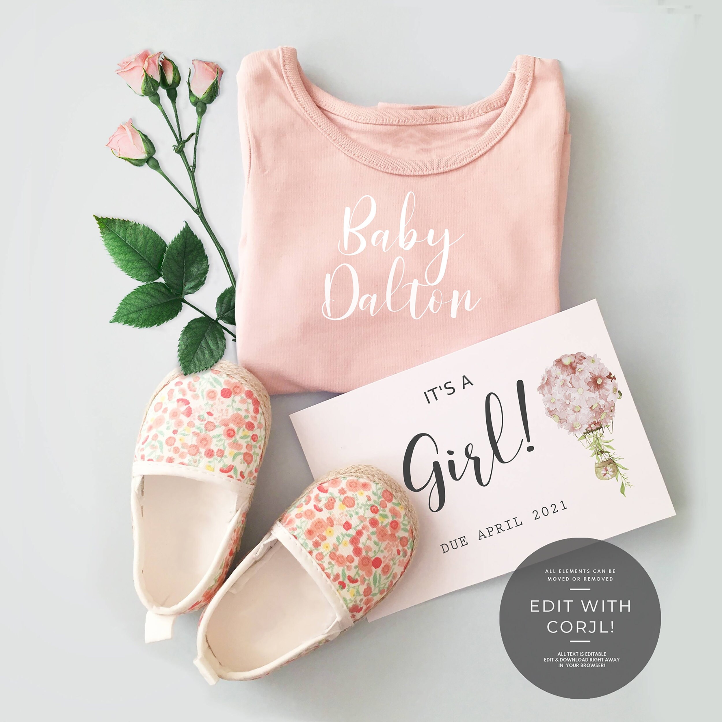 Home Décor Instant Download Pregnancy Reveal Pregnancy Announcement It ...