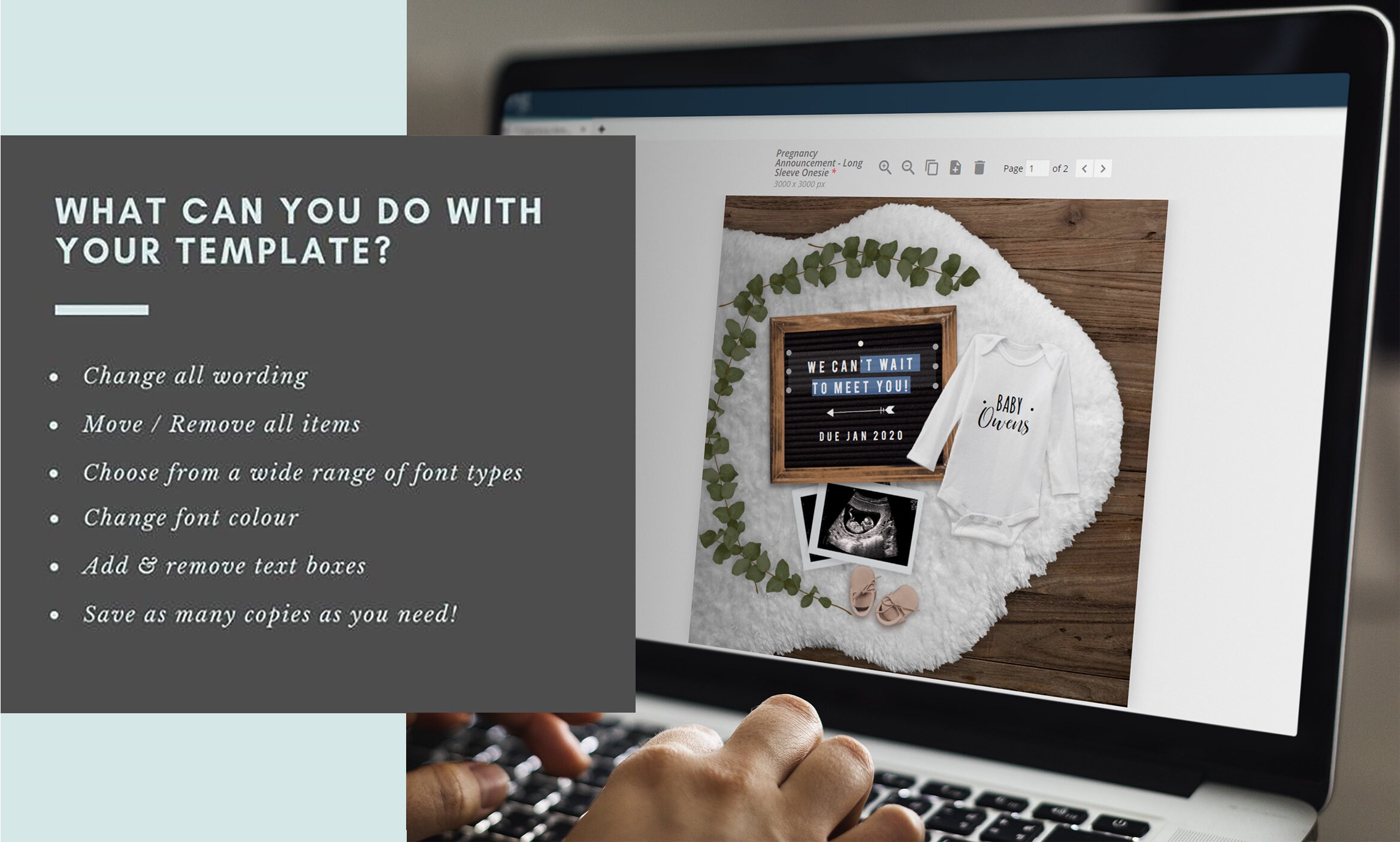 Digital Pregnancy Announcement for Social Media Editable - Etsy Canada