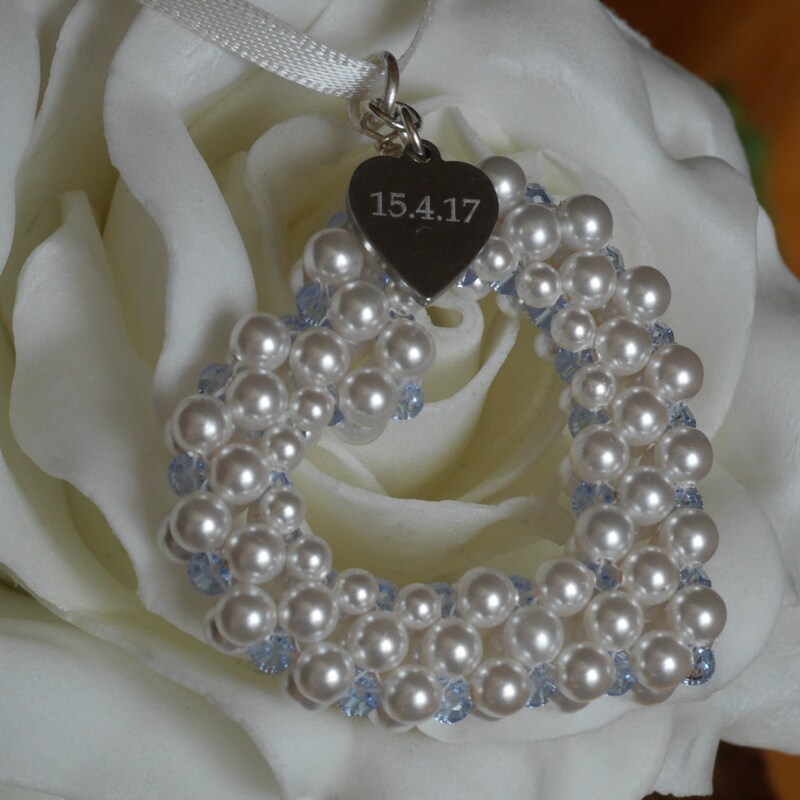 Navy Blue Pearl Charm - Etsy UK