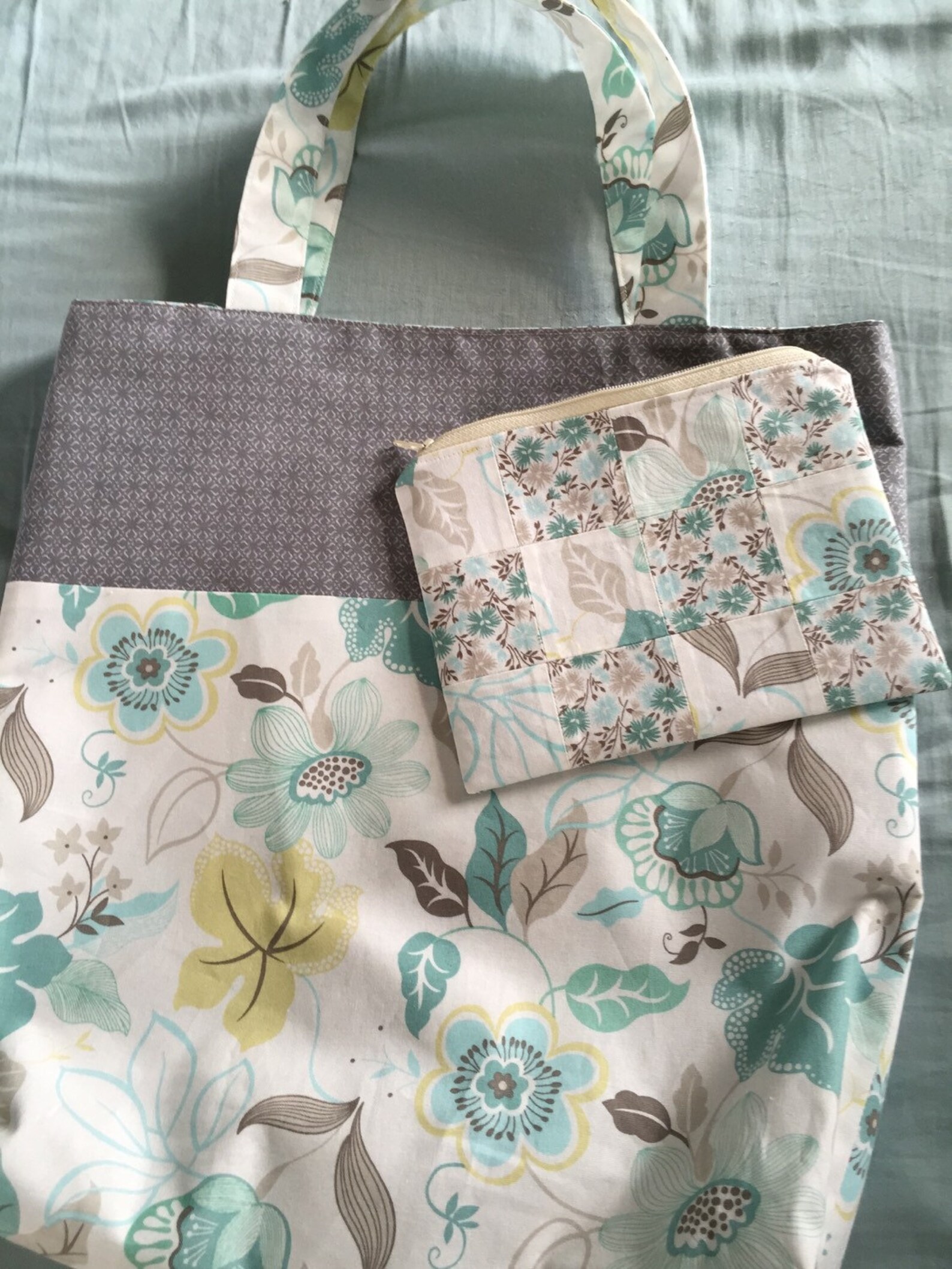 Beautiful Tote Bag and Zipper Pouch Set - Etsy