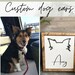 Custom Dog Ear Outline Sign Unique Pet Lover Gift Pet Ear - Etsy