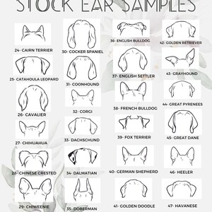 Custom Dog Ear Magnet, Personalized Pet Keepsake Gift, Engraved Dog ...