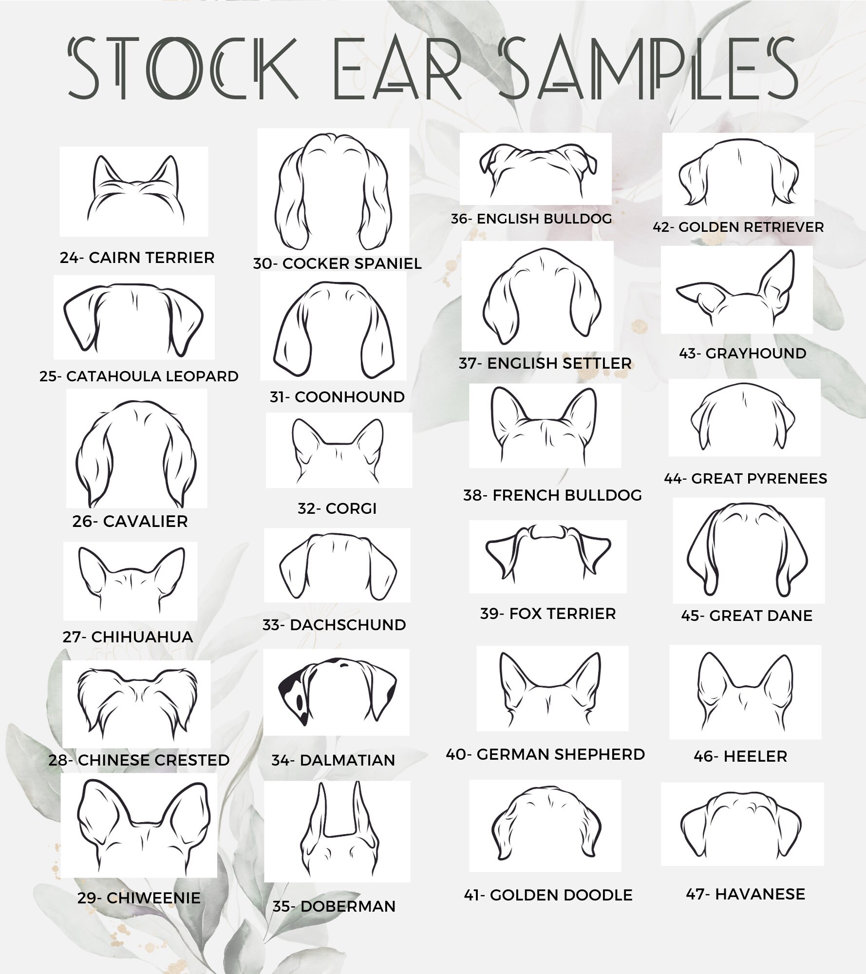 Custom Dog Ear Magnet, Personalized Pet Keepsake Gift, Engraved Dog ...