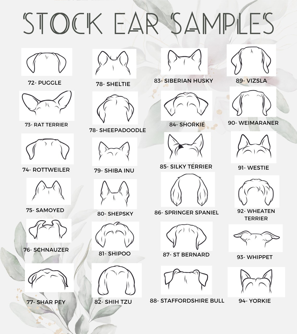 Custom Dog Ear Magnet, Personalized Pet Keepsake Gift, Engraved Dog ...