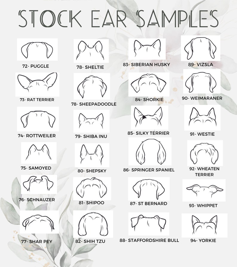 Custom Dog Ear Magnet, Personalized Pet Keepsake Gift, Engraved Dog ...