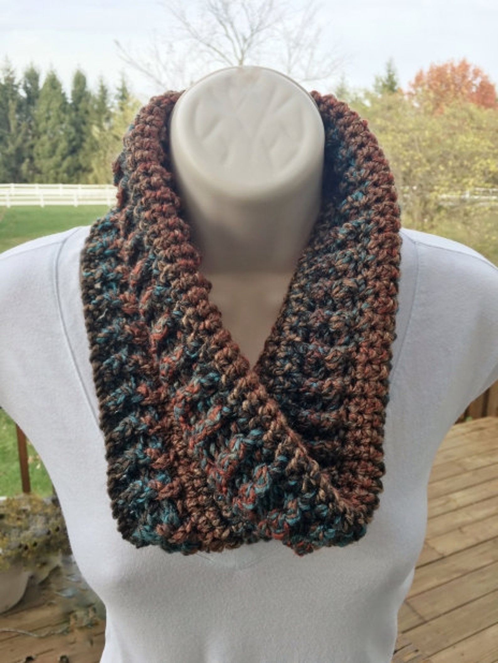 Woodlands Cowl - Crochet Pattern - Etsy